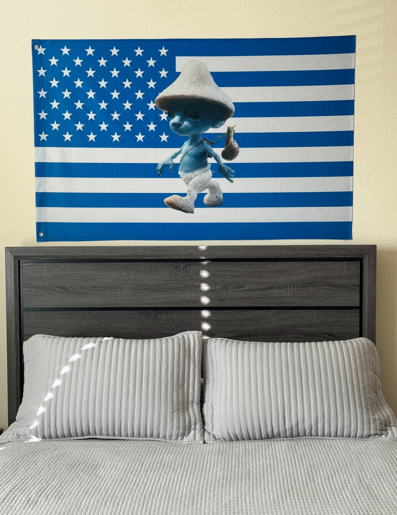 Smurf Cat Meme American USA Flag - Etsy