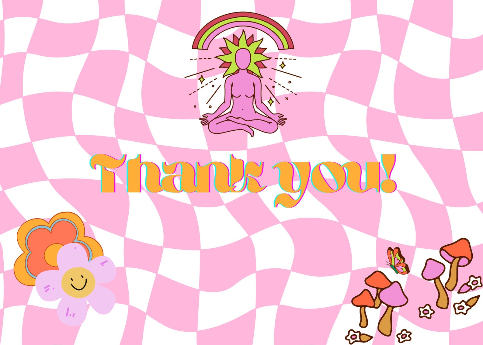 Digital Download Thank You Card Design Small Business Template - Etsy