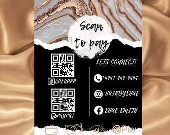 Scan to Pay Flyer - Etsy