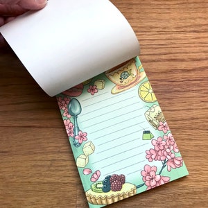 Spring Tea Party Notepad | Notepad 50 Pages | 4 X 5.5 Inches | Shopping ...