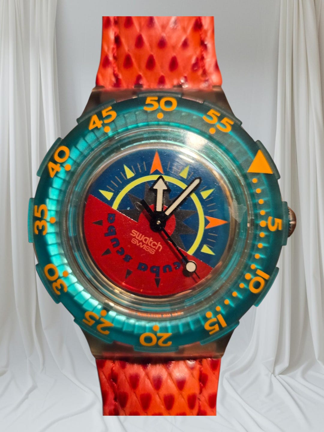 SWATCH WATCH Never Worn, Scuba 200 “tipping Compass” 1993-1994 - Etsy