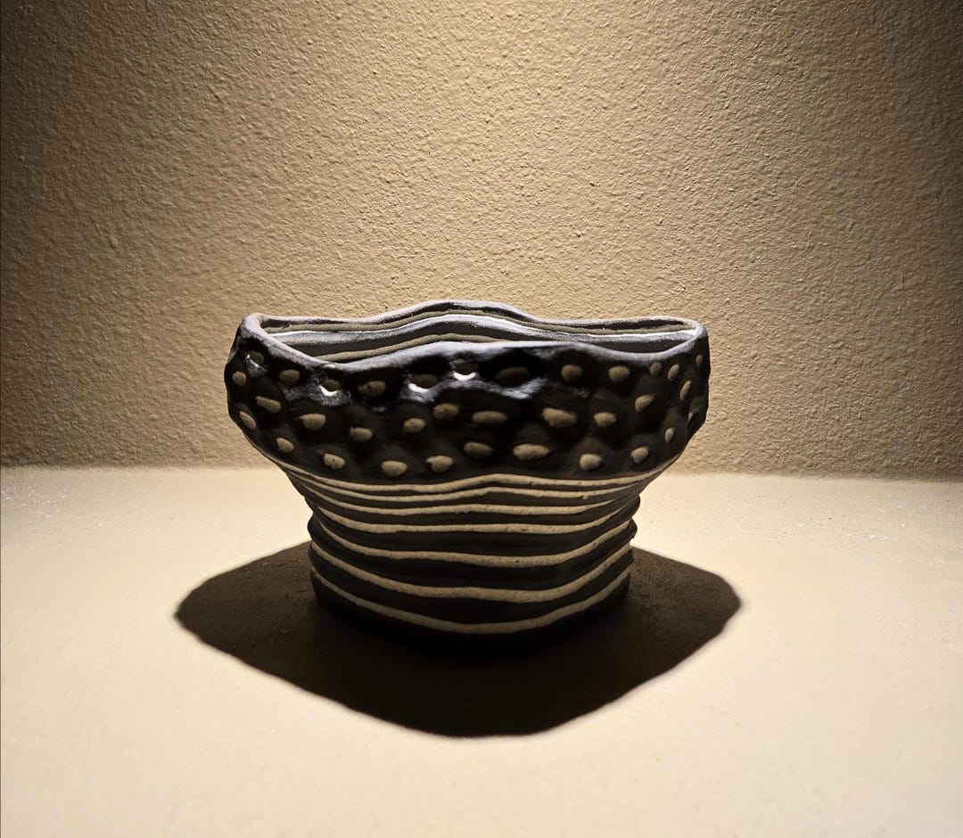 Vintage Larry Halvorsen Studio Pottery Bowl on Pedestal - Etsy