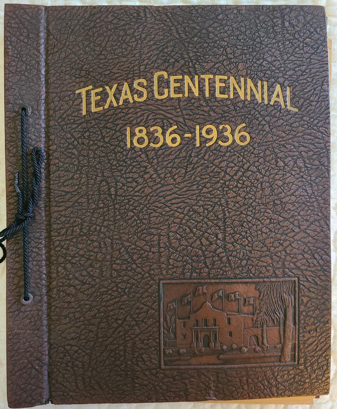 TEXAS CENTENNIAL 1836 1936 Leather Scrapbook or Binder - Etsy