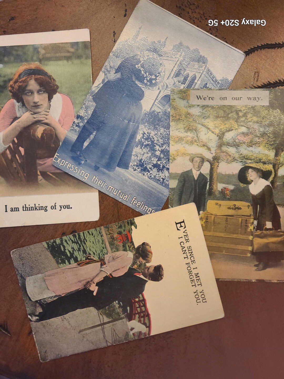 FOUR ENDEARING Postcards, Postmarked 1915 and 1916 With George ...
