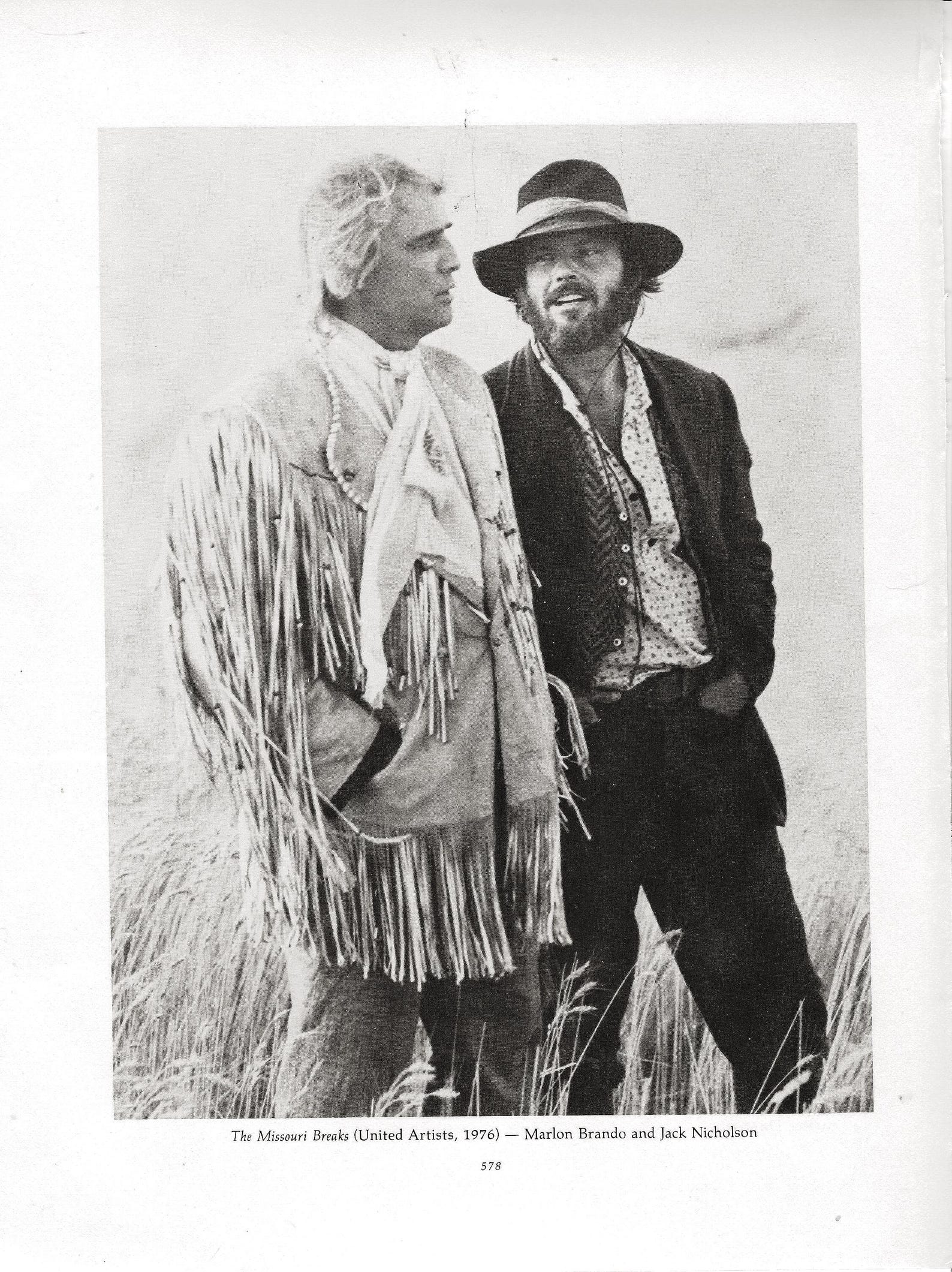 Marlon Brando and Jack Nicholson in “the Missouri Breaks, 1976” DIGITAL ...