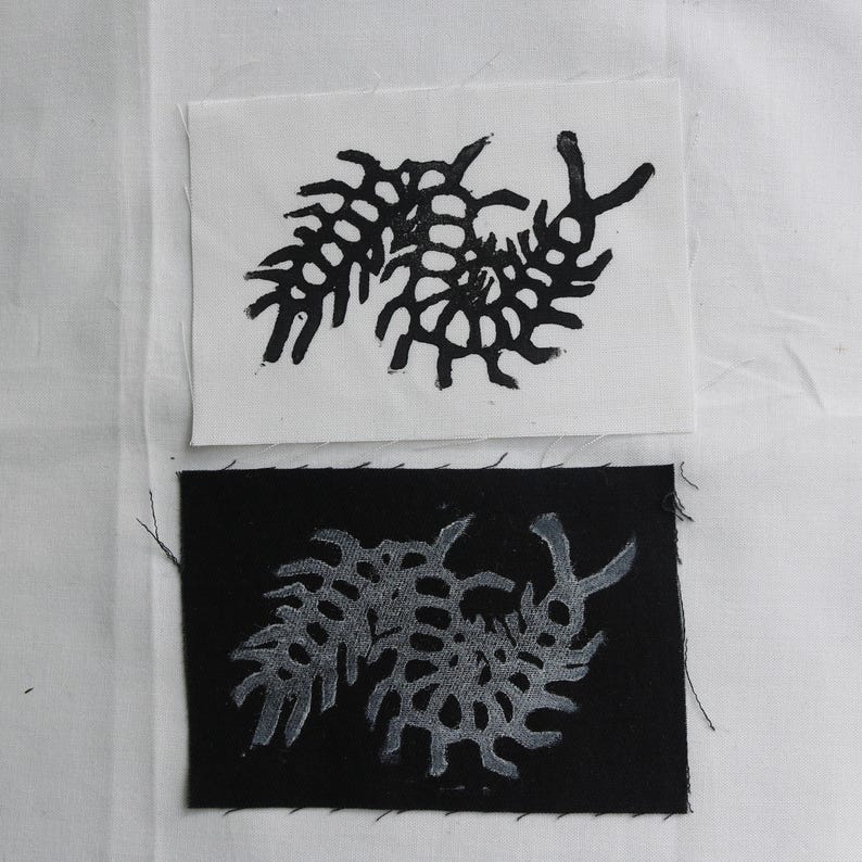 Centipede Patch - Linocut Sew on Punk Patches - Etsy