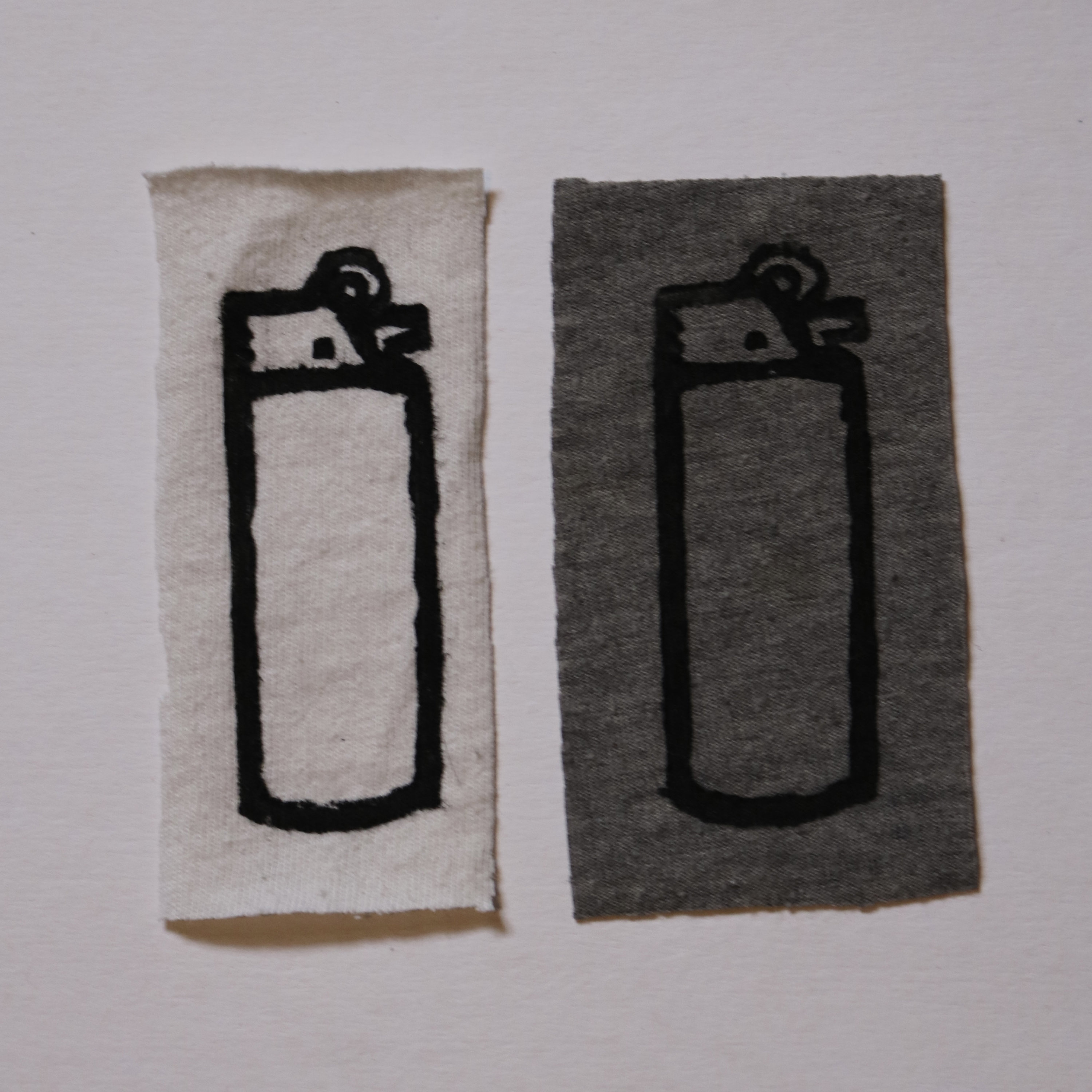 Lighter Patch Linocut Sew on Punk Patches - Etsy