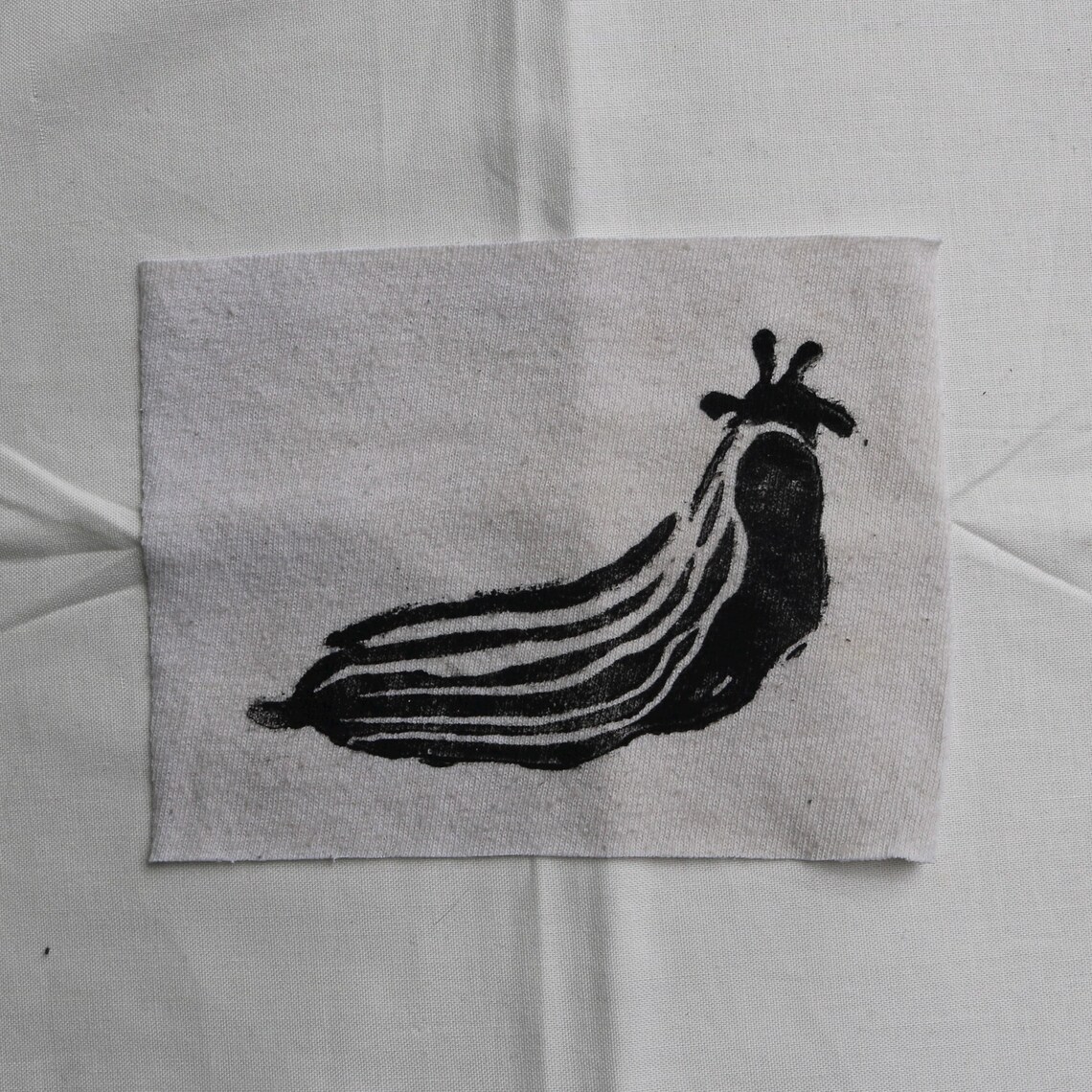 Slug Patch - Linocut Sew-on Animal Patch - Etsy