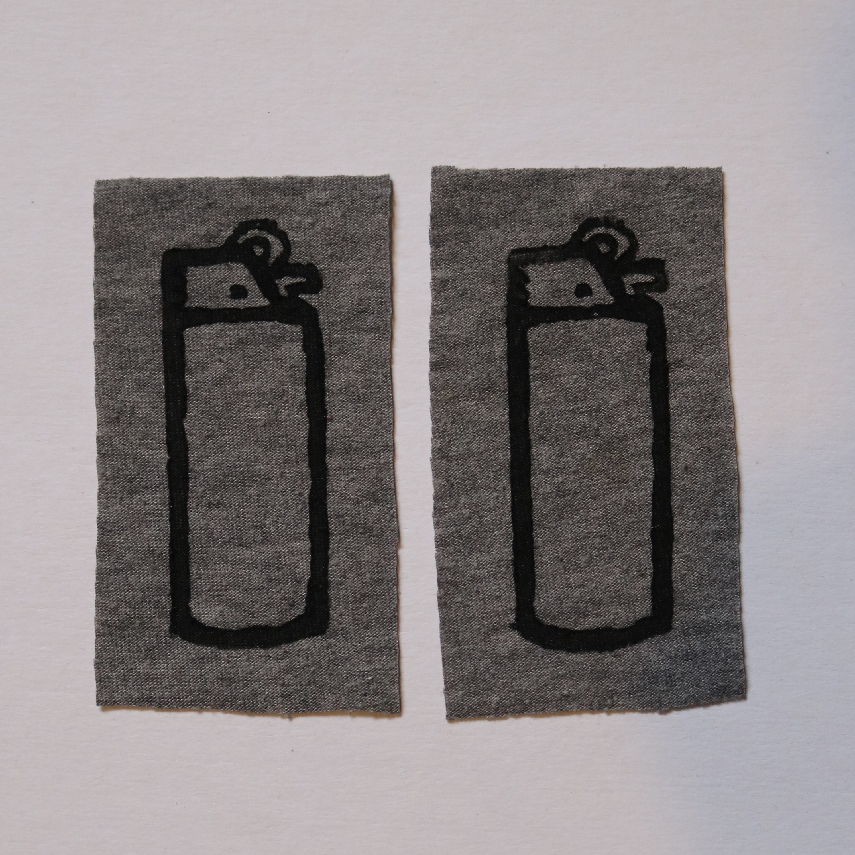 Lighter Patch Linocut Sew on Punk Patches - Etsy