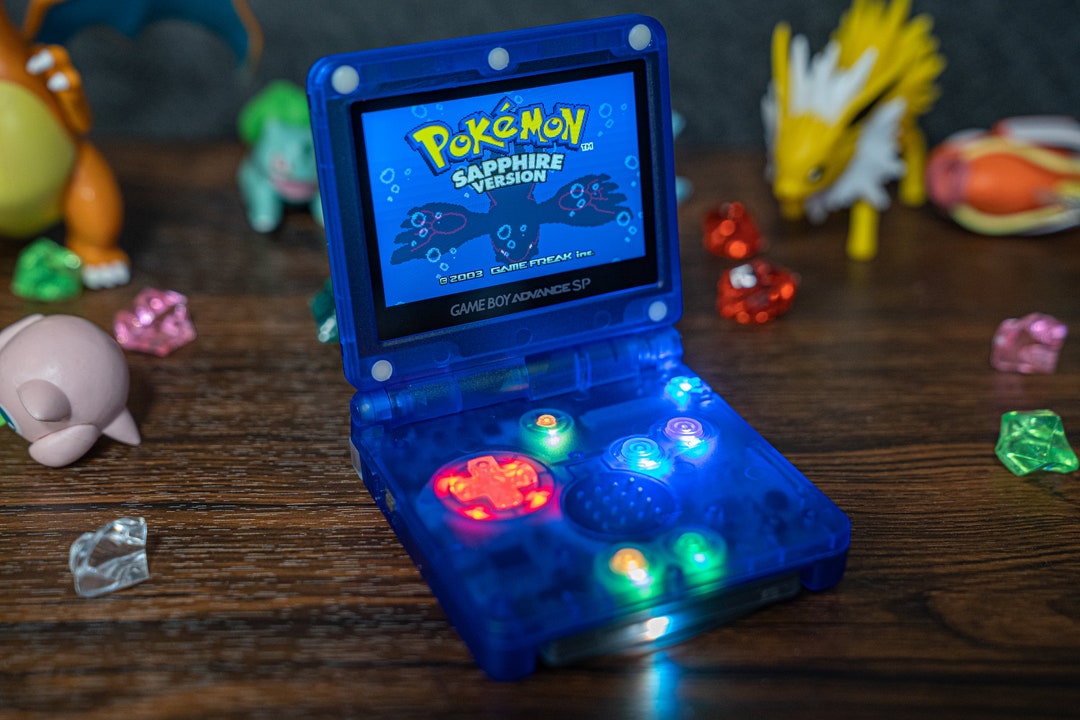 Nintendo GBA SP IPS V5 Upgraded Display 15 Lvl Brightness W/1000 Mah ...