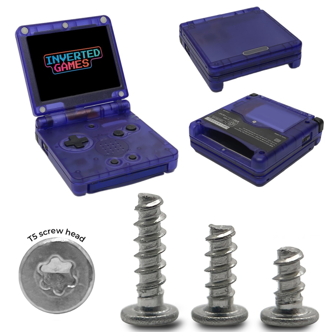 Gameboy Advance SP Torx T5 Complete 15 Screw Pack in Stainless Steel - Etsy