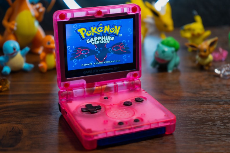 Nintendo GBA SP IPS V5 Upgraded Display 15 Lvl Brightness W/1000 Mah ...