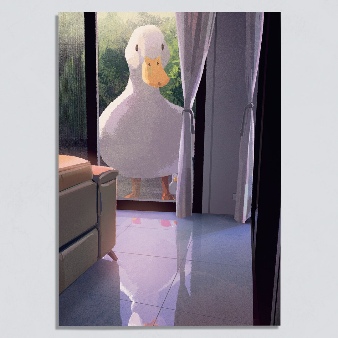 Duck, Landscape Art Print - Etsy