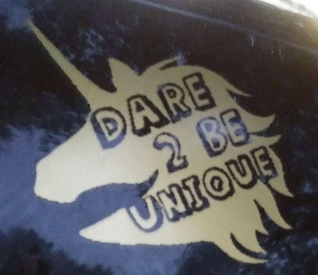 Dare to Be Unique Graphic Decal - Etsy