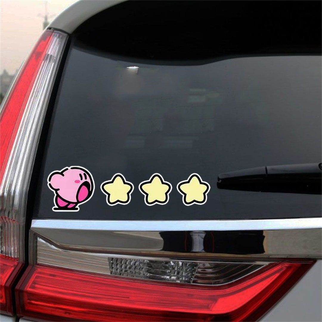 Kirby Car Stickerkirby Decal anime Kirby Stickercar - Etsy