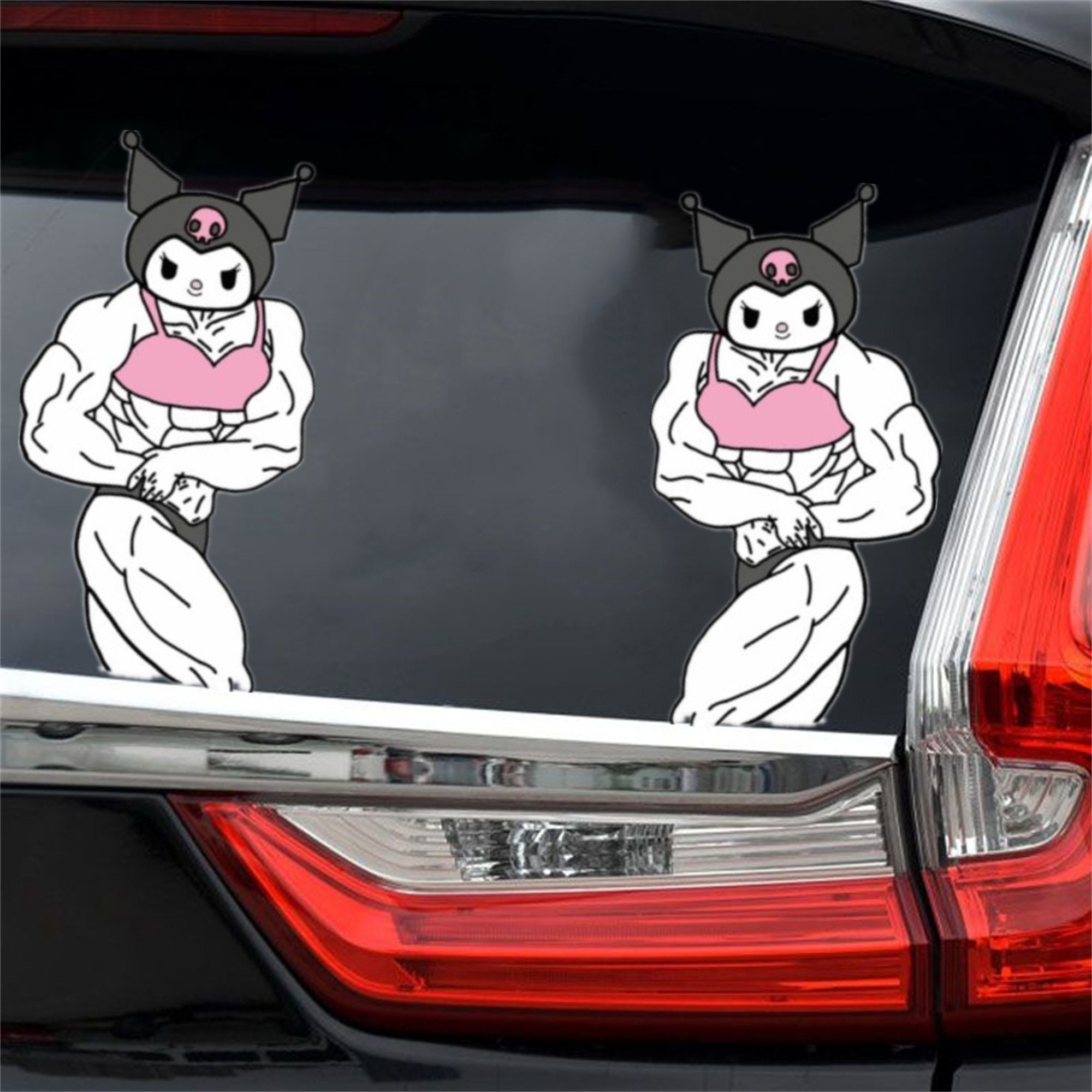 Kawaii Kuromi Anime Stickerskuromi Car Stickerfunny - Etsy Hong Kong