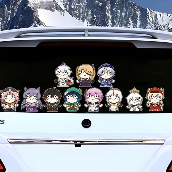 Genshin Sticker Car - Etsy