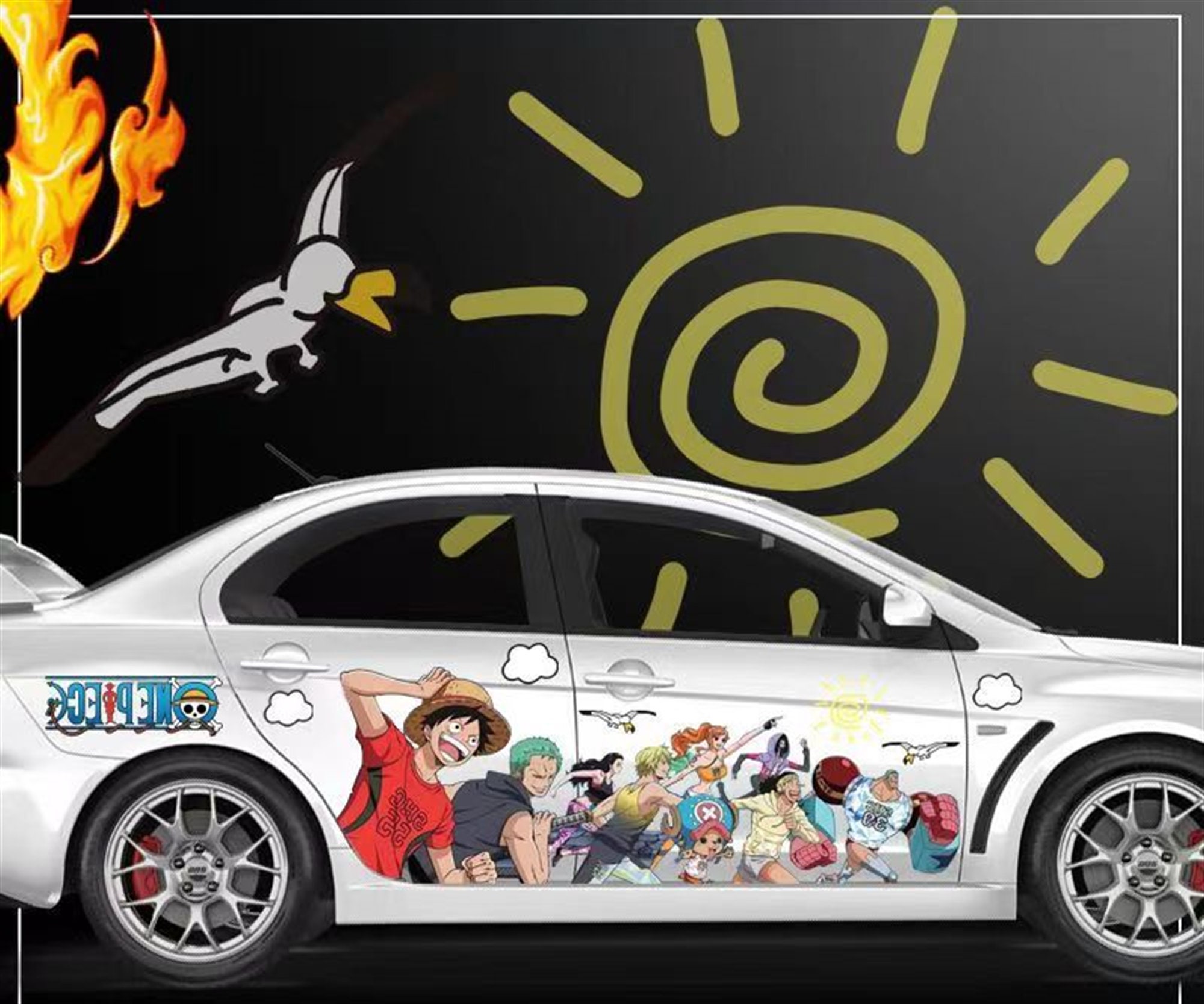 Anime Livery for One Piece Style Car Anime Universal Side Car - Etsy ...