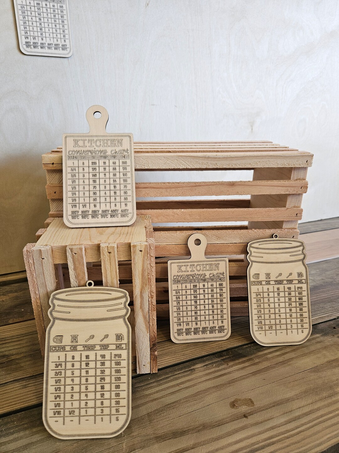 Handy Wooden Kitchen Conversion Chart - Etsy