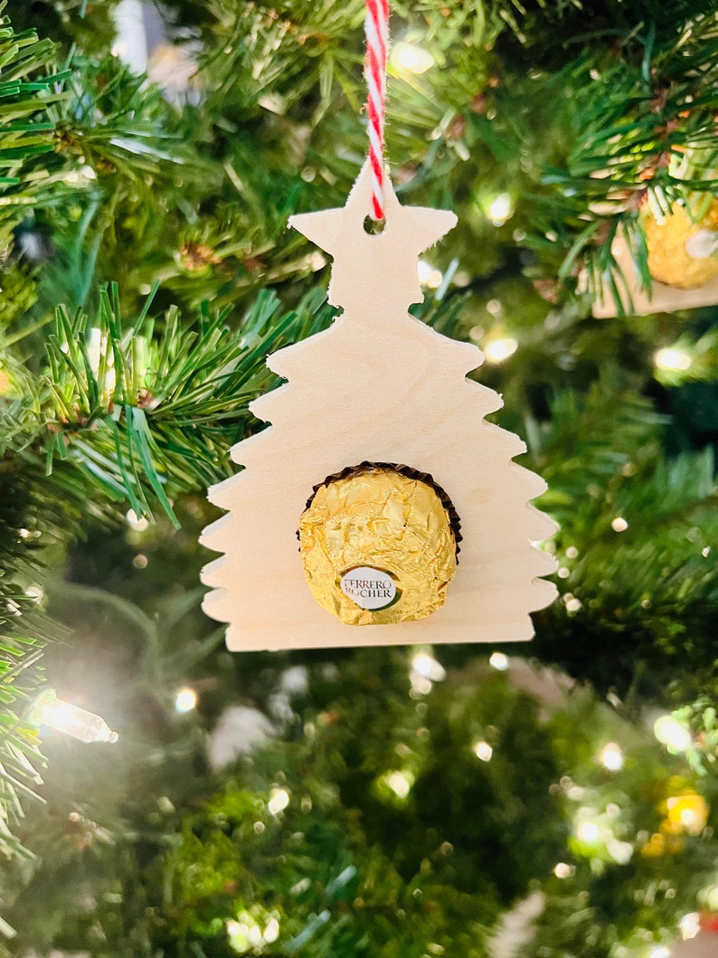Ferrero Ornaments, Chocolate Holder Ornament, Christmas Ornaments, Diy ...