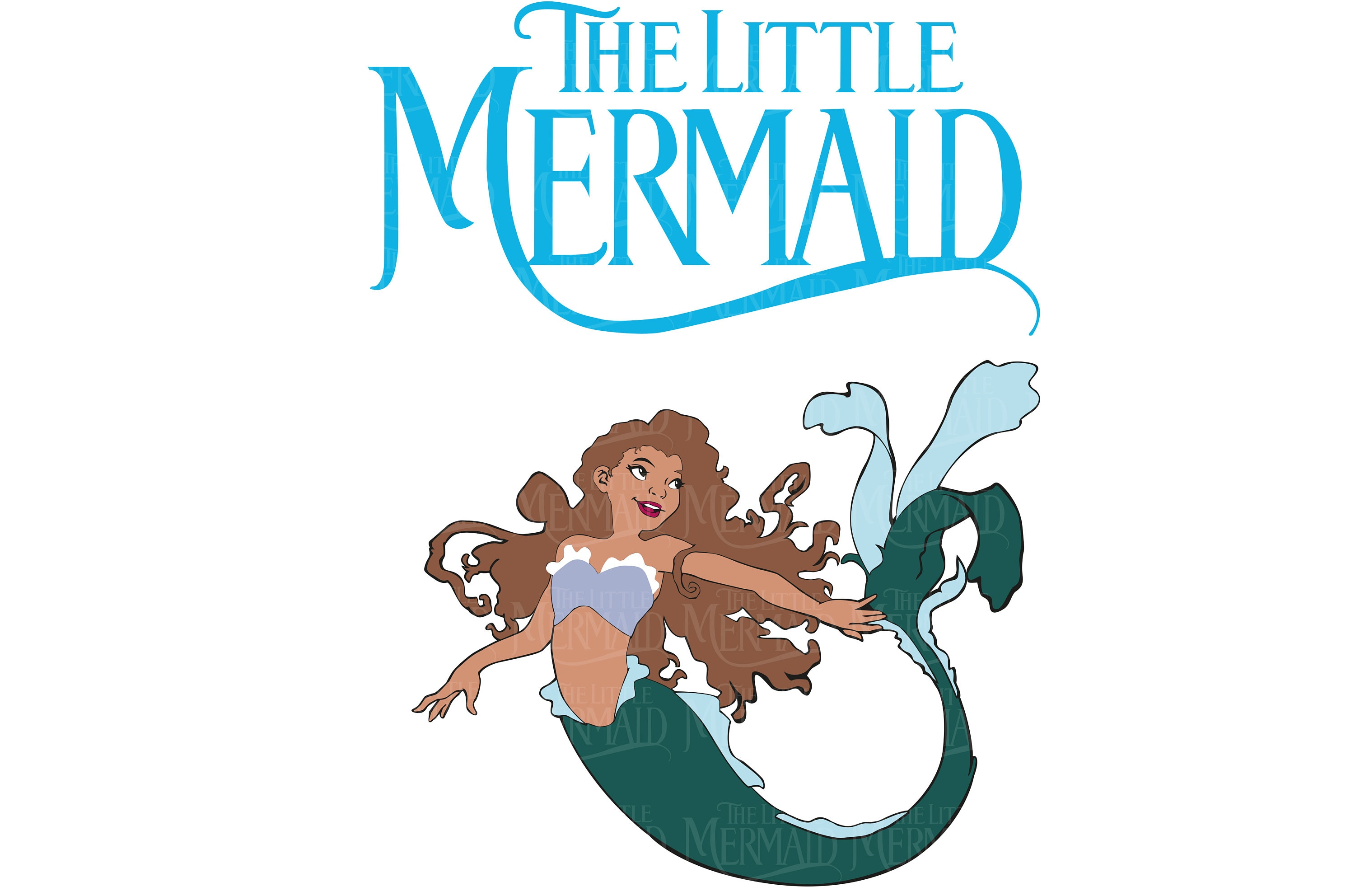 Vector the Little Mermaid SVG Layered / Studio 3 / Pdf / PNG / Ai ...