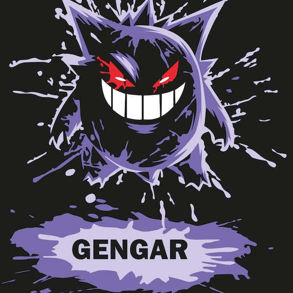 Gengar Svg - Etsy