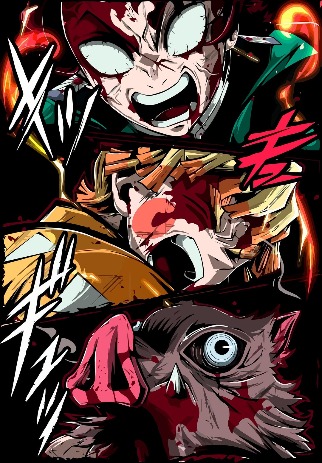 Vector Anime Demon SVG Layered / Pdf / PNG / Ai Editable / Digital File ...