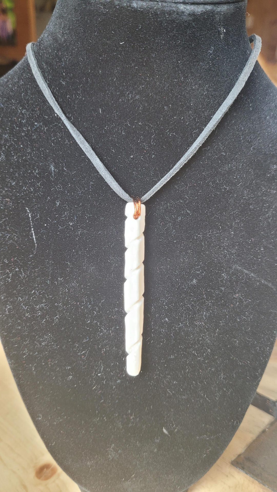 Spiral Bone Pendant - Etsy