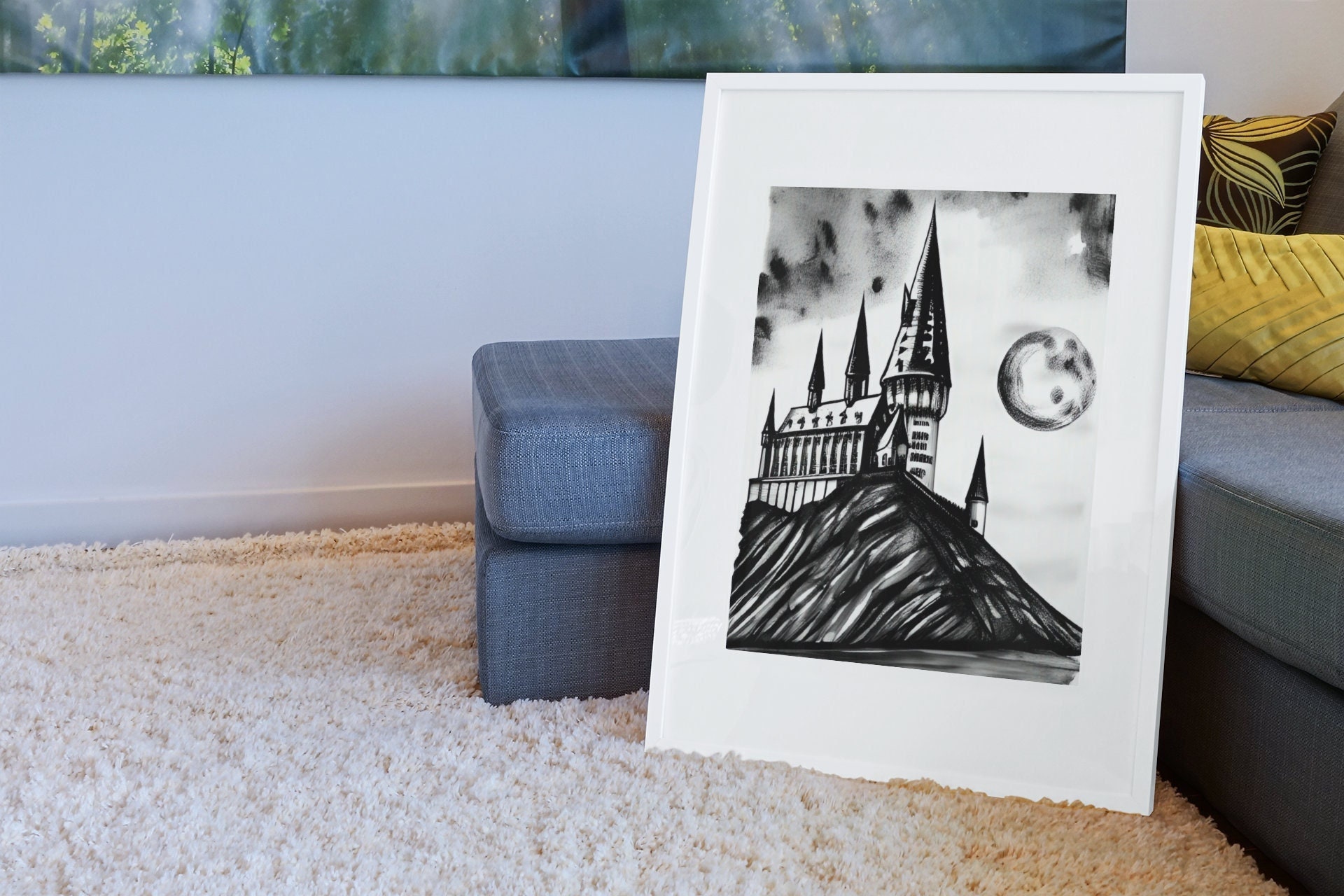 Magical Castle Poster Wizard Castle Poster Magic Wizard Castle Poster ...