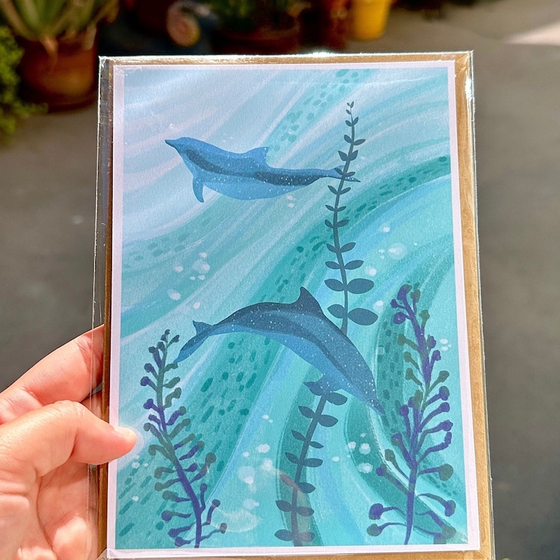 Dolphin Greeting Cards - Etsy