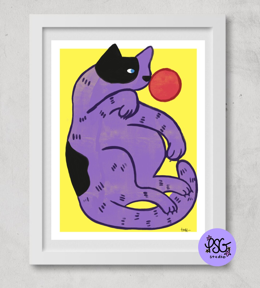 Art Print Alley Cat Series patch 8.5 X 11 by Psgstudioart Local Artist ...