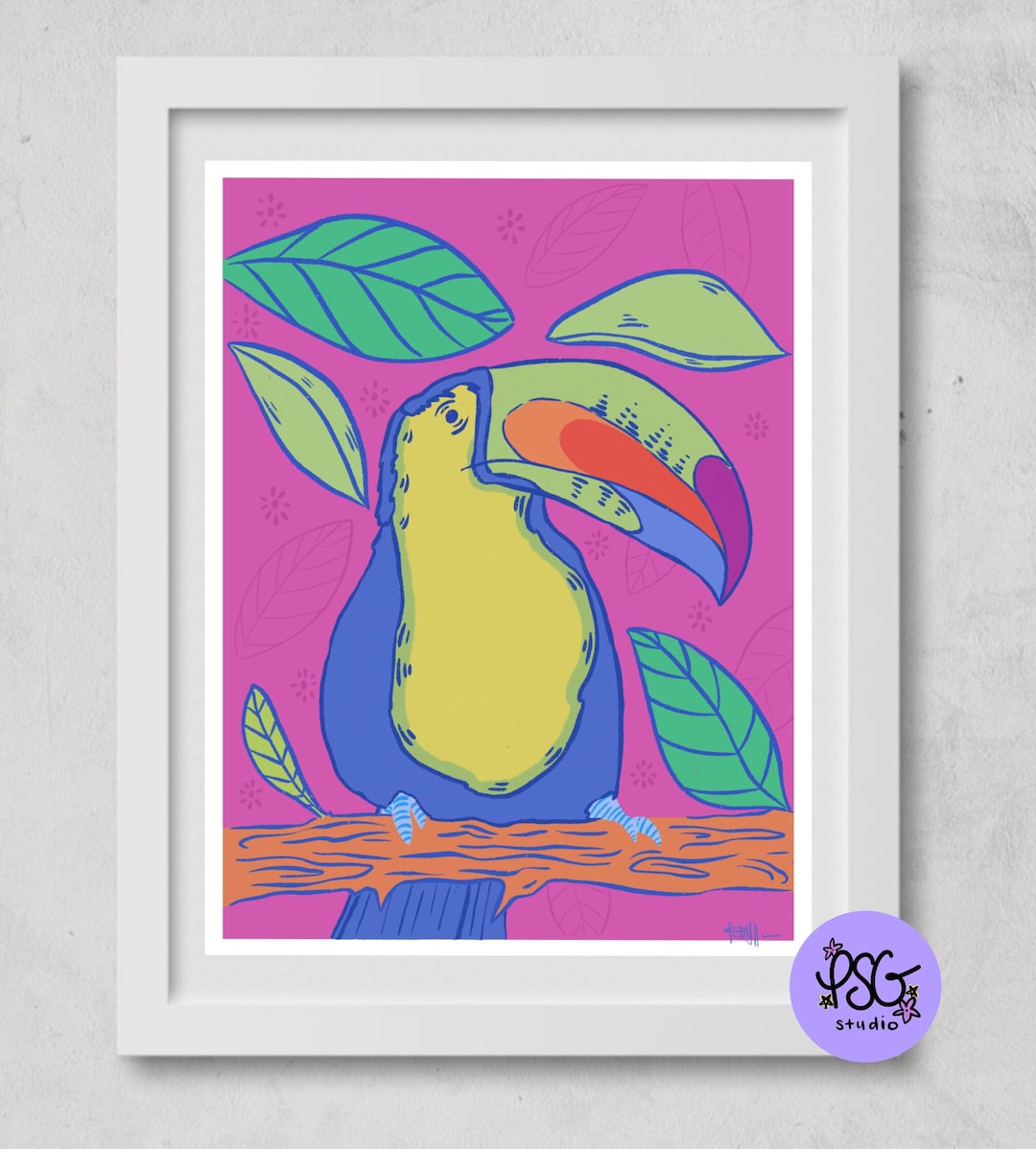 Art Print tookie Tookie Toucan Artwork by - Etsy