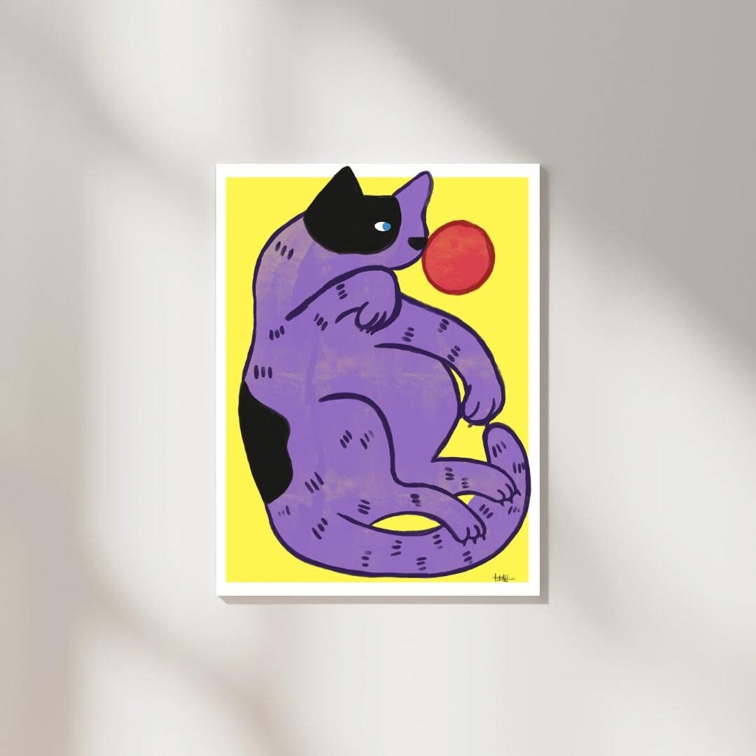 Art Print Alley Cat Series "patch" 8.5 X 11" by Psgstudioart | Local ...