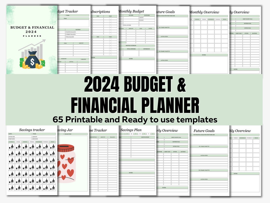 Printable 2024 Budget Planner, Printable Financial Planner, Finance ...