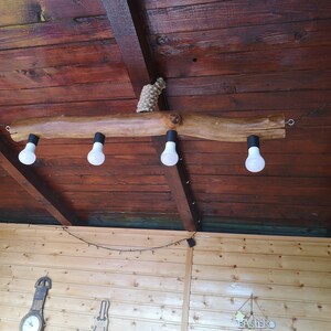 Handmade, Rustic, Wooden Ceiling Lamp - Etsy