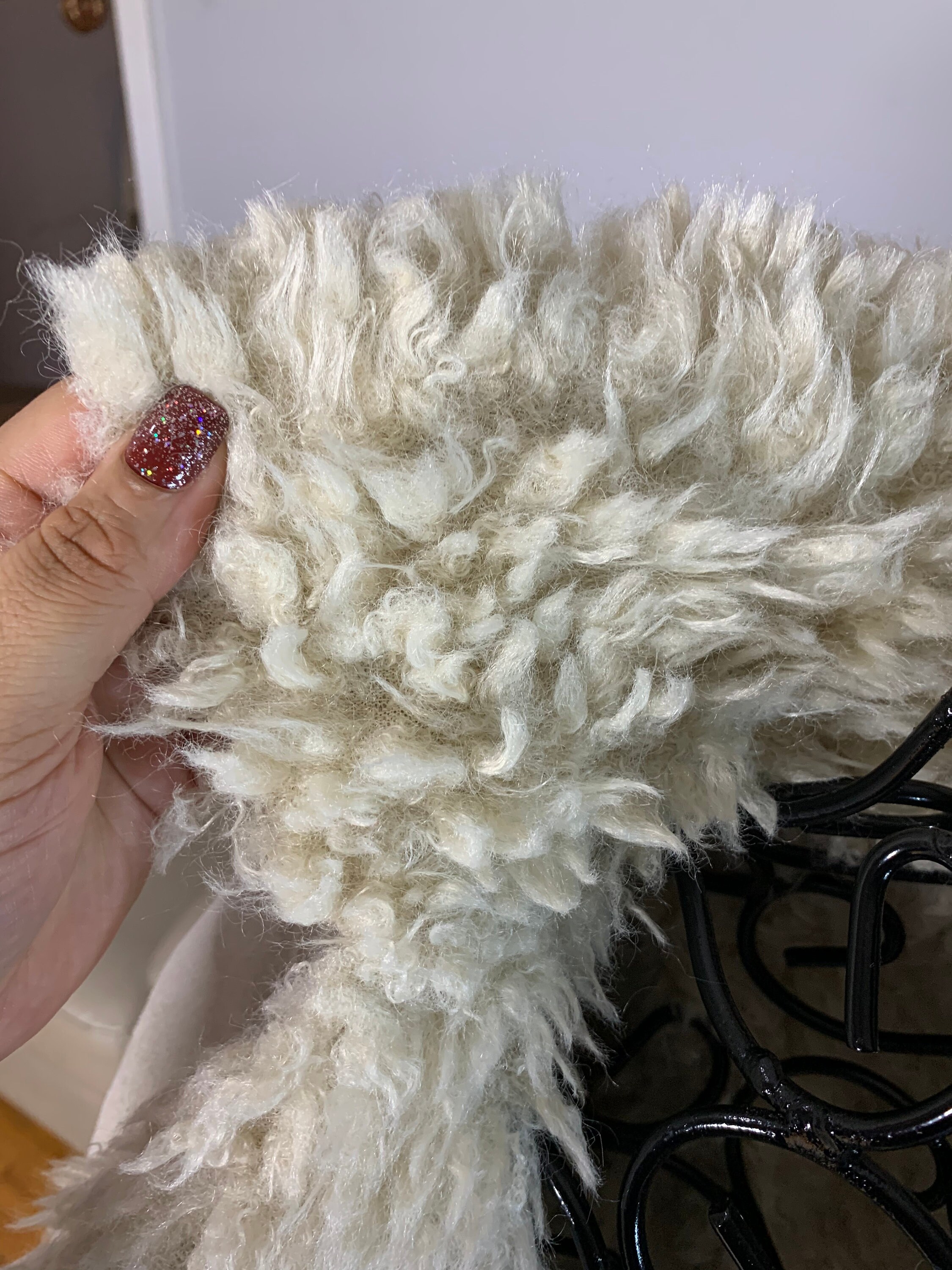 PLUS SIZE Ivory Suede Sheep Wool Lined Fur Coat - Etsy