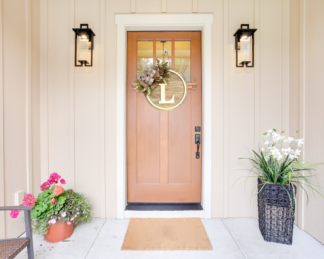 Custom Wood Round Door Sign | Personalized Handcrafted Home Decor ...