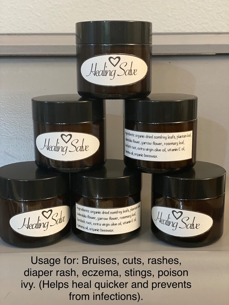 Organic Healing Salve Boo-boo Balm Travel Size Vegan Salve All-purpose ...
