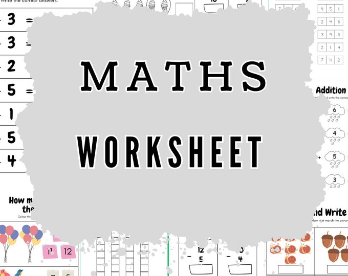 Kindergarten Math Worksheets. Addition: Color by Code. - Etsy Hong Kong