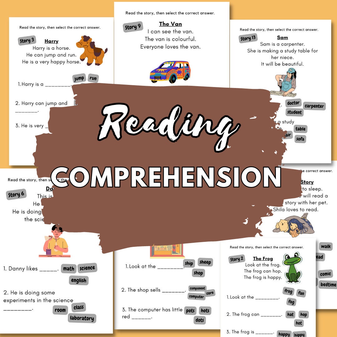 Reading Comprehension - Printable - Kindergarten - First Grade ...