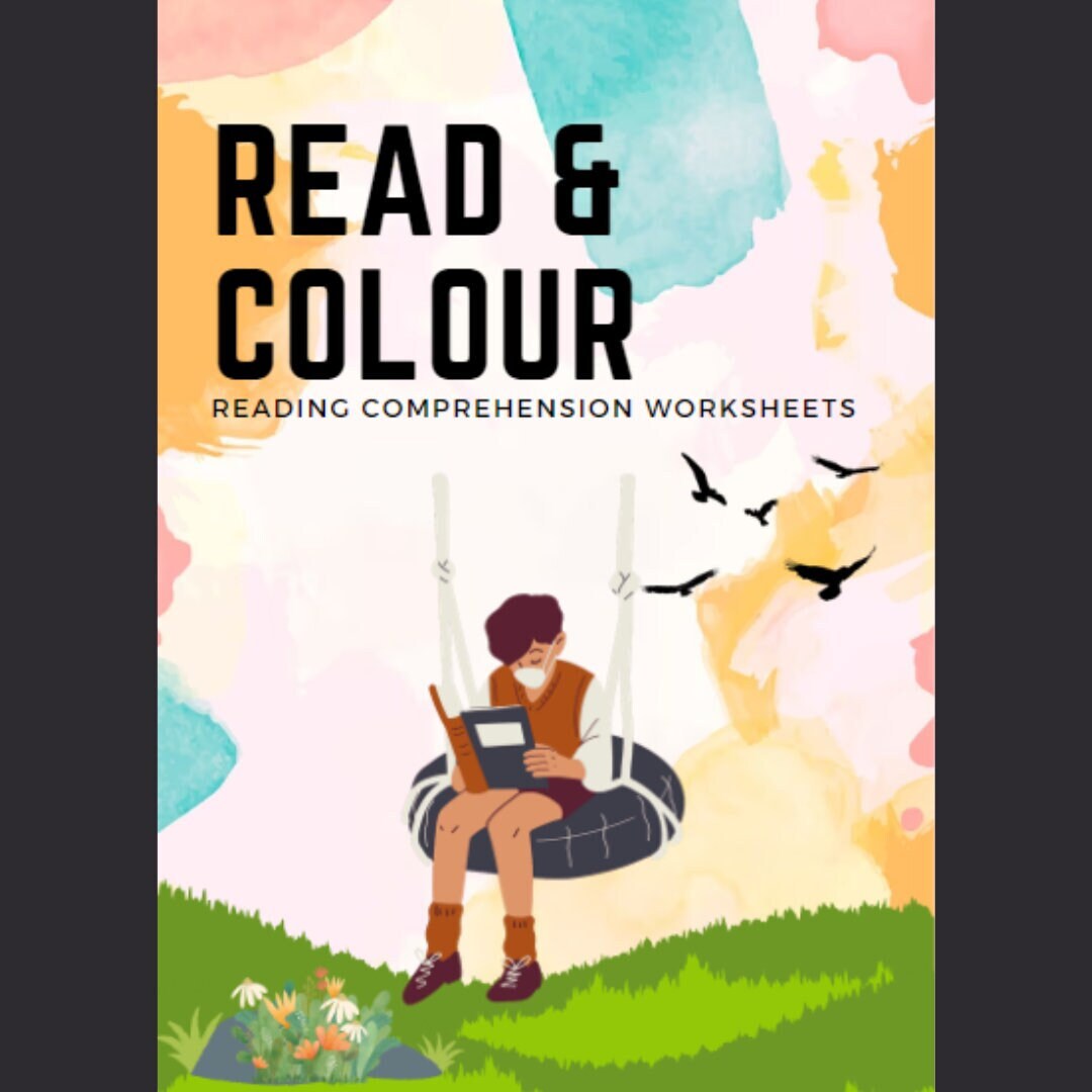 Read & Colour- Reading Comprehension Worksheet - Etsy