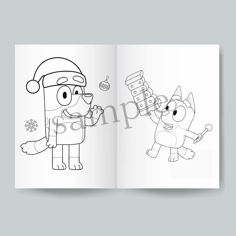 Buy Bluey Colouring Pages / Bluey Activity Book/ Instant Printable ...