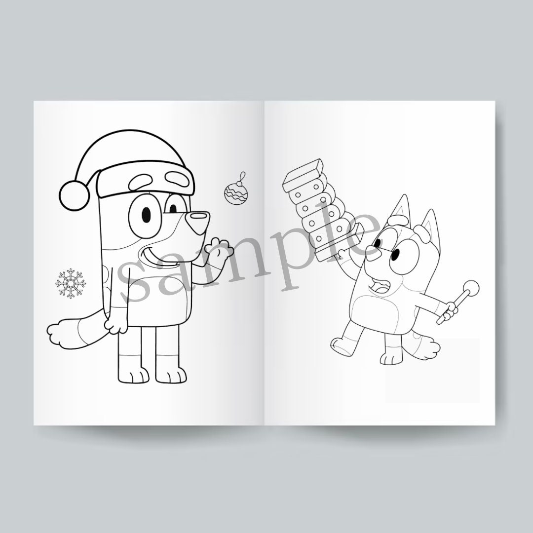 Bluey Colouring Pages / Bluey Activity Book/ Instant Printable - Etsy ...