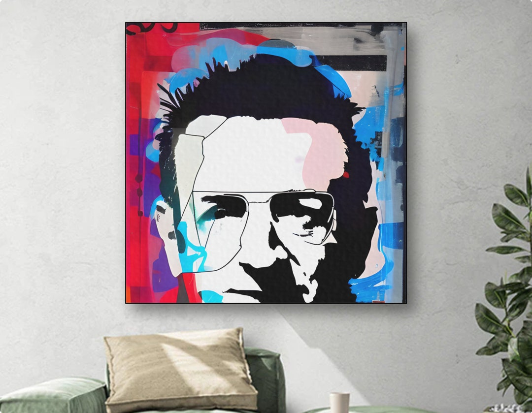 Bono Portrait U2 Rock Star Pop Art High Definition Rock Star - Etsy.de