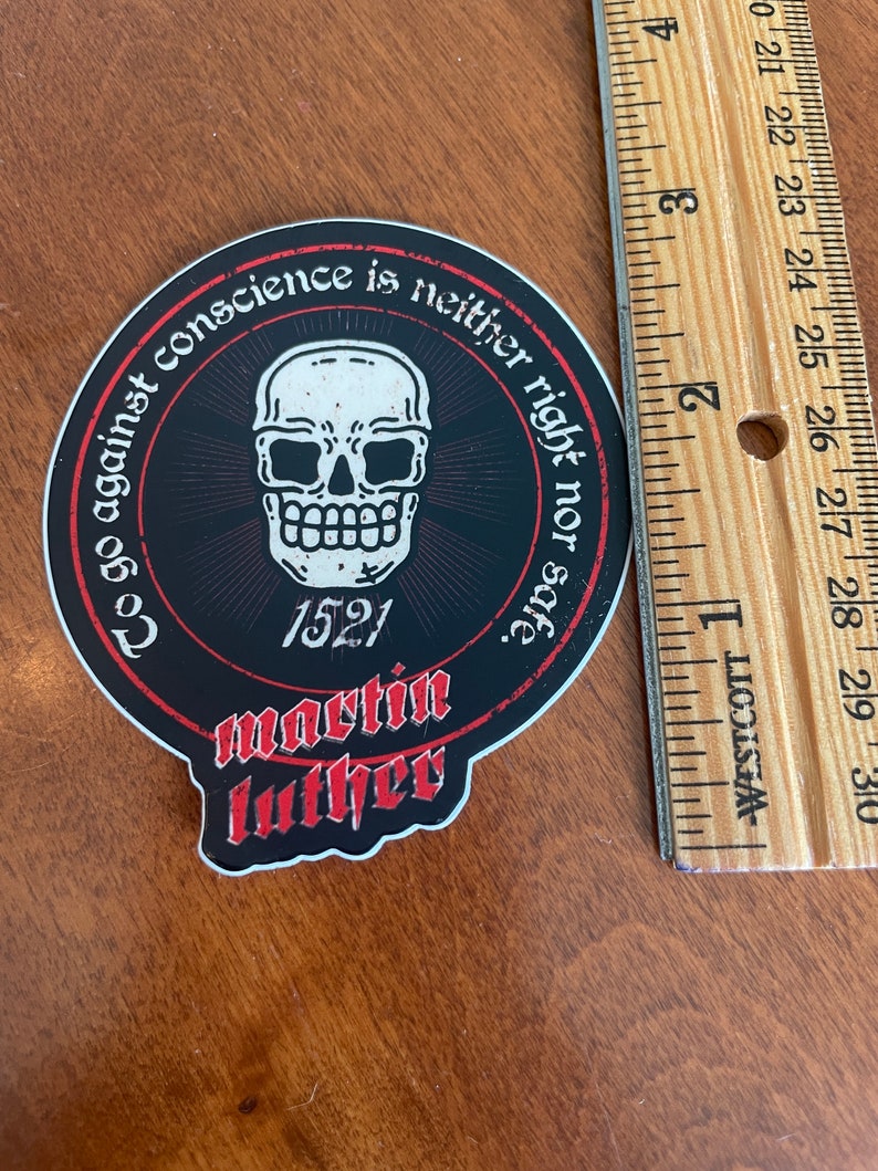 Martin Luther Quote Vinyl Decal Christian Sticker Gift for Reformed ...