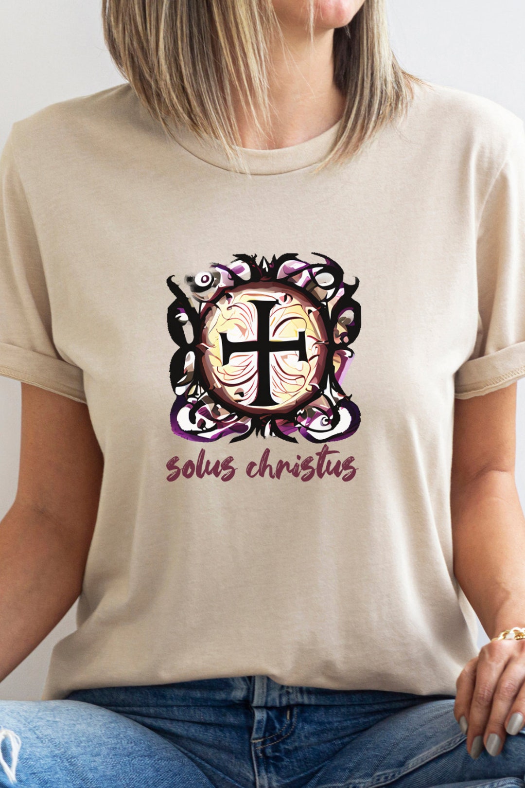 Christian T-shirt Solus Christus Reformed Tee Gift Pastor Gift Teen ...