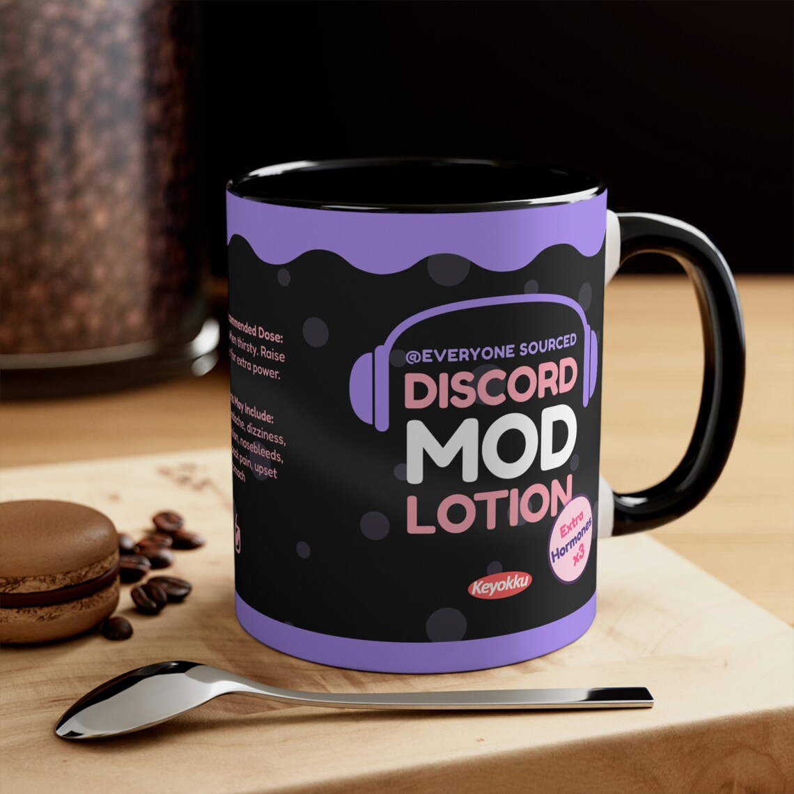 Discord Mod Lotion Mug Meme Gag Gift Twitch Vtuber Gamer Streamers Fans ...