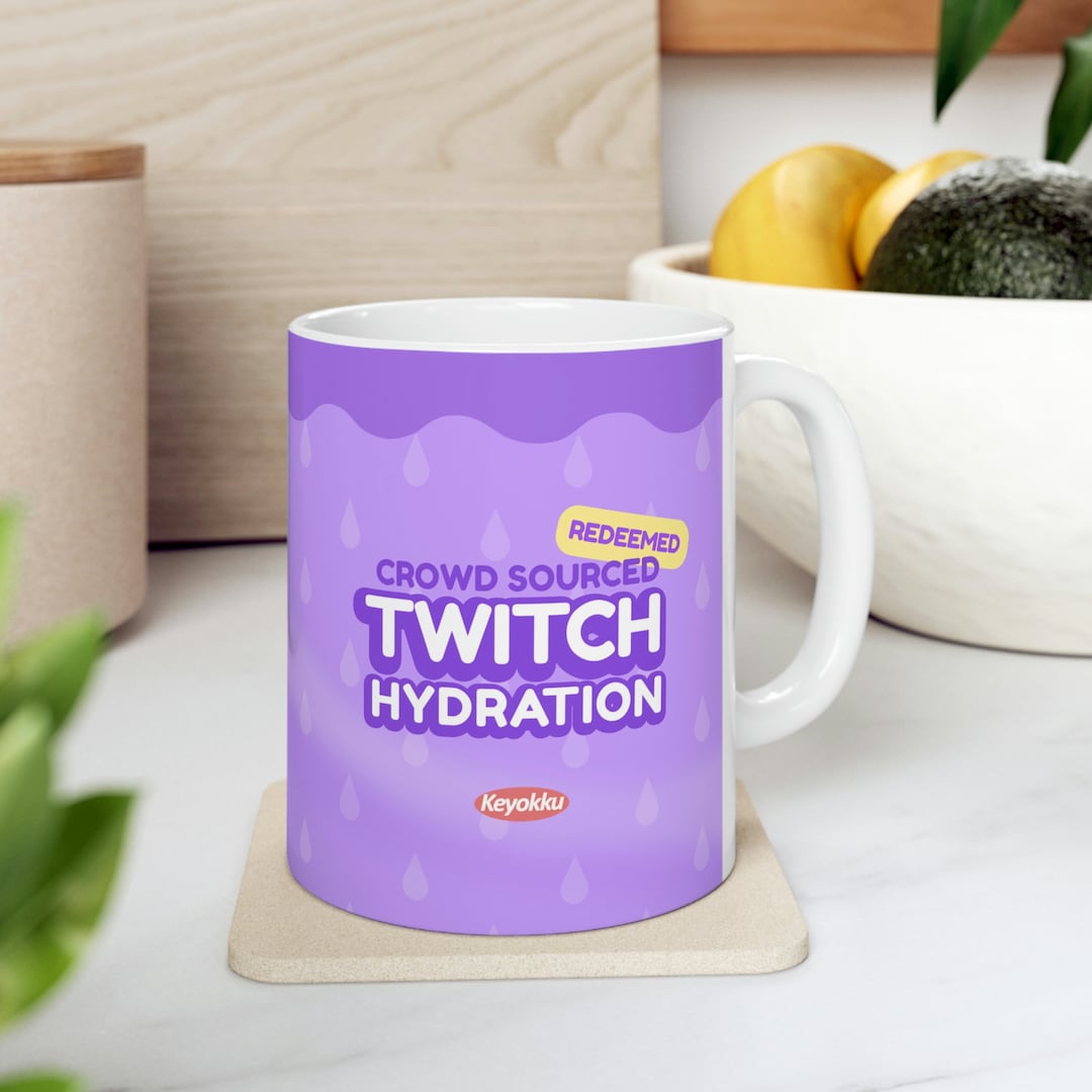 Twitch Hydration Mug Meme Gag Gift Twitch Vtuber Gamer - Etsy