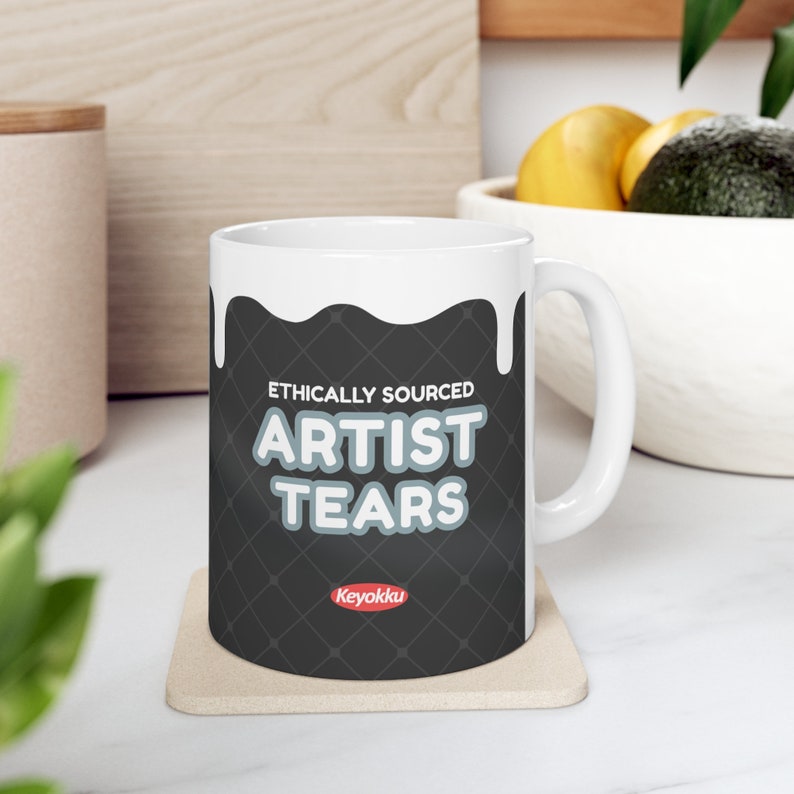 Artist Tears Mug Meme Gag Gift Twitch Vtuber Gamer Streamers - Etsy
