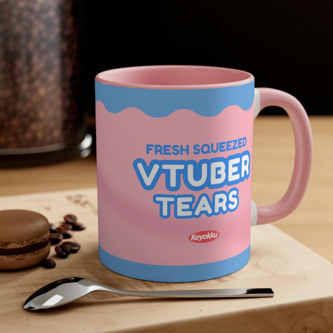 Vtuber Tears Mug Meme Gag Gift Twitch Gamer Streamers Fans - Etsy